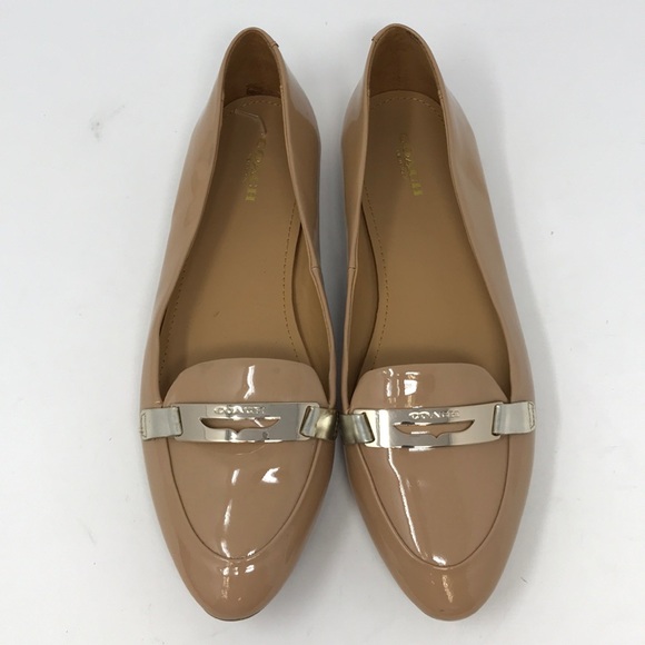 Coach | Shoes | Coach Tan Pump Flats Ladies Size 85b New | Poshmark